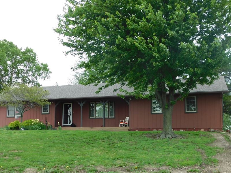 Ranch Home Offered Auction Rural, Land Auction in Kansas, #201240